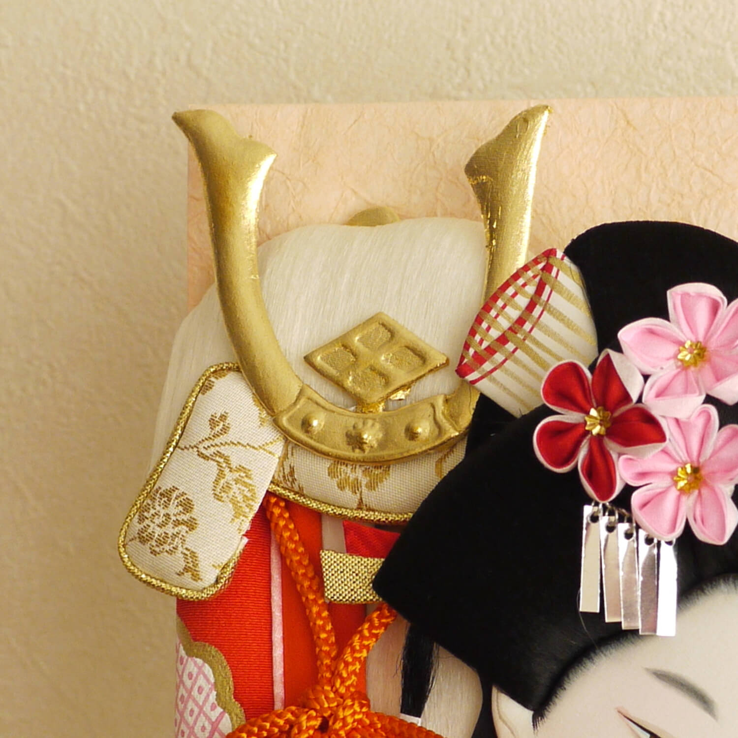 豊山作 16号 八重垣姫 正絹 手描面相 越前黒塗飾台 10000575 ひな人形 五月人形の増村人形店